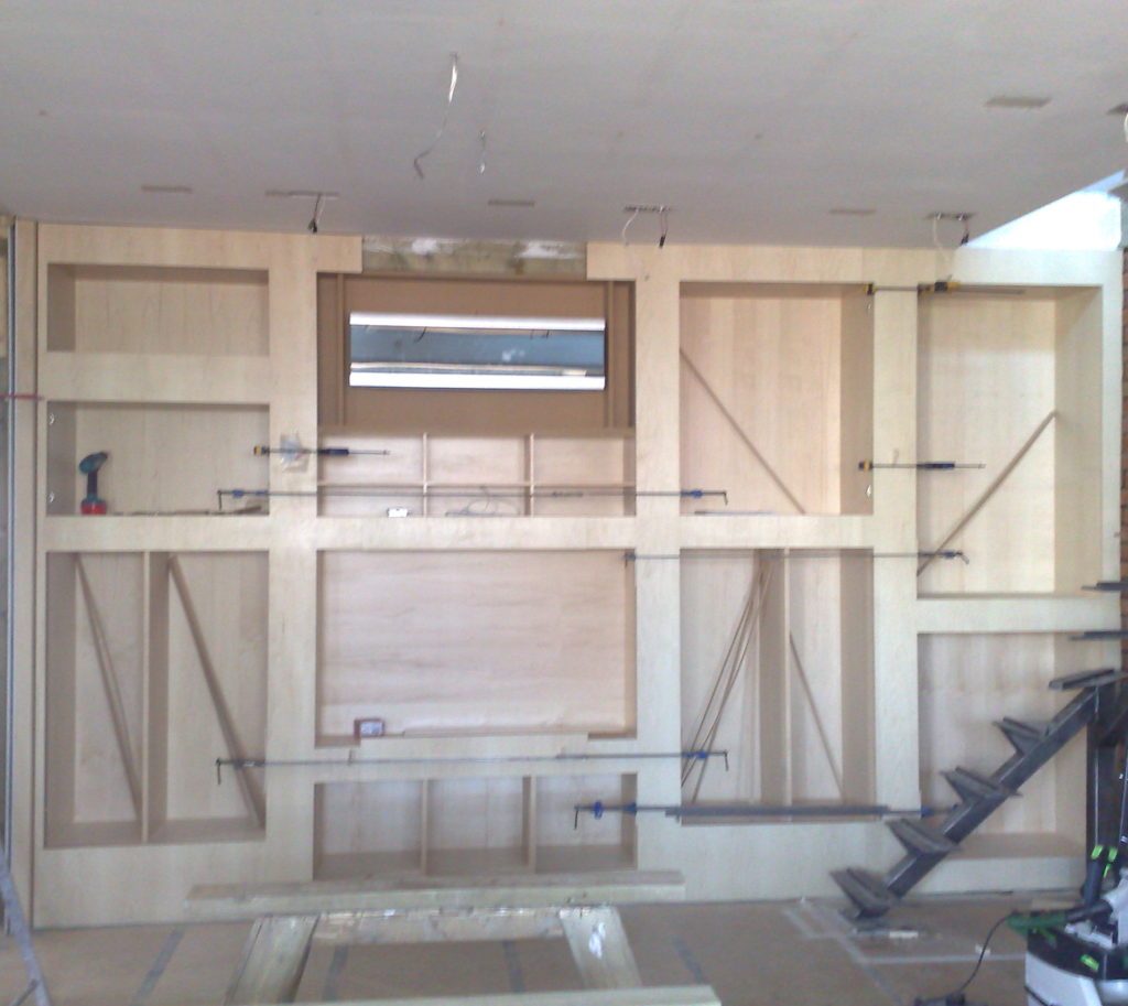 Media Wall build - Adroit Builders